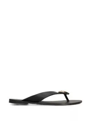 NICOLAS LAINAS Embellished Leather Sandals - Black