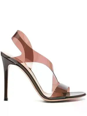 GIANVITO ROSSI Metropolis 105mm Transparent Sandals