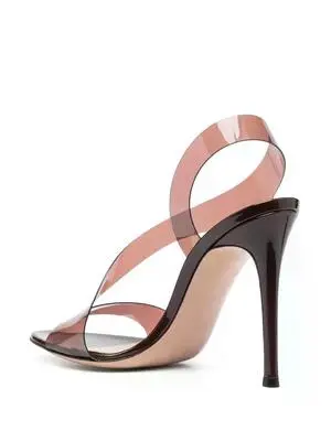 GIANVITO ROSSI Metropolis 105mm Transparent Sandals