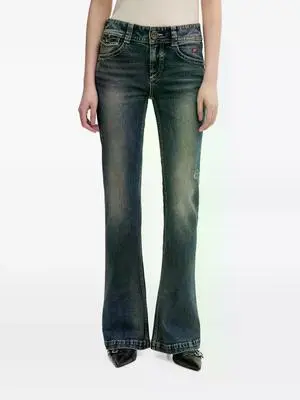 Miss Sixty Mid-rise Flared Jeans - Blue