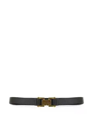 Elisabetta Franchi Logo-buckle Leather Belt - Black