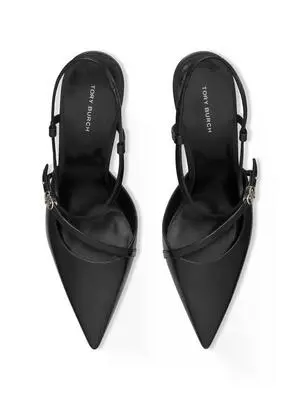 Tory Burch Double T Logo-plaque Strappy Pumps