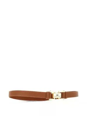 Elisabetta Franchi Logo-plaque Pebbled-effect Belt