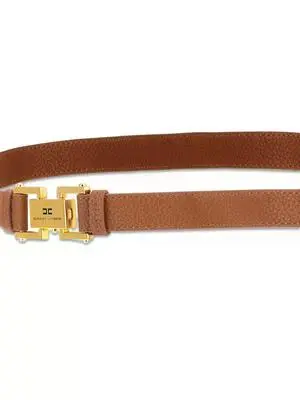 Elisabetta Franchi Logo Plaque Belt - Brown