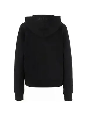 Max Mara Logo Embroidered Zip-up Hoodie