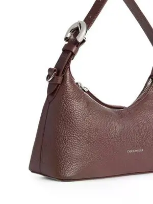 COCCINELLE Buckle-detail Pebbled Leather Tote Bag