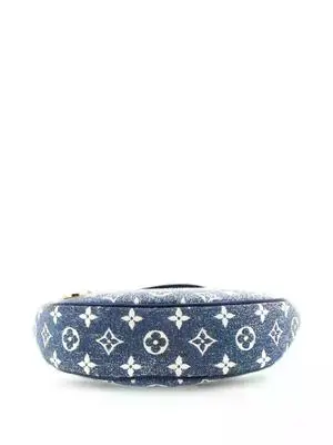 LOUIS VUITTON Monogram Jacquard Denim Loop Hobo Bag - Blue