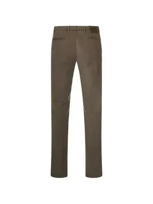 Kiton Logo-patch Straight-leg Trousers