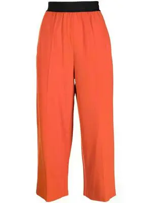 Stella McCartney Straight-leg Cropped Trousers - Orange