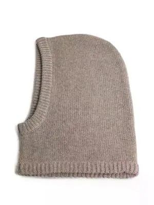 LISA YANG Astri Knitted Balaclava Hat - Neutrals