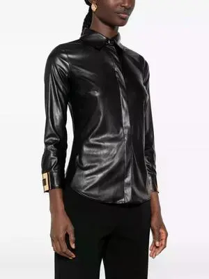 Elisabetta Franchi Gold-tone Plaque Shirt