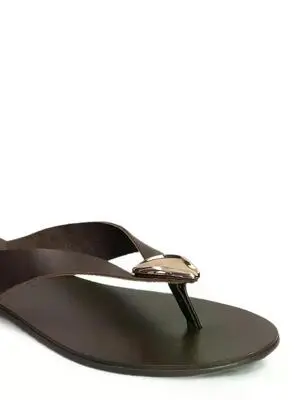 NICOLAS LAINAS Hardware-detail Leather Sandals