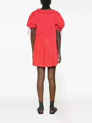 DAMSON MADDER Jemima Ruffled Cherry-print Mini Dress
