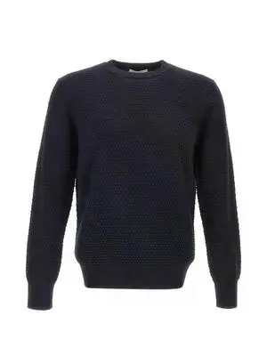KANGRA Bubble-stitch Sweater - Blue