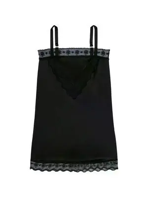 Simone Rocha Square-neck Lace-trim Dress