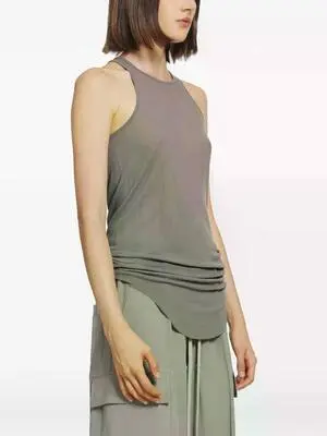 Rick Owens Tower Ribbed Cotton Tank Top