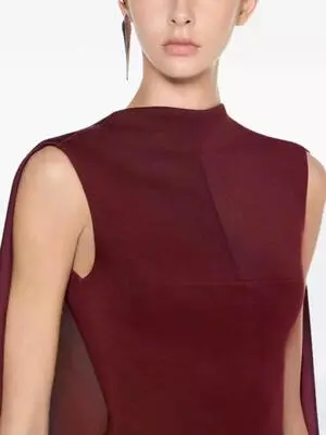 CHATS BY C.DAM Lynn Draped Straight-cut Maxi Dress