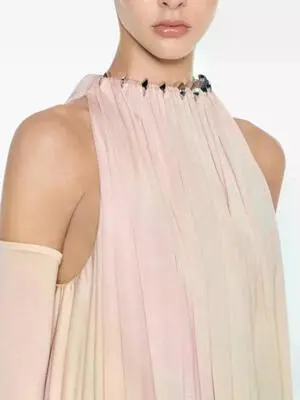 CHATS BY C.DAM Draped Halter Top