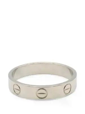 Cartier 2010s Mini Love Ring - Silver