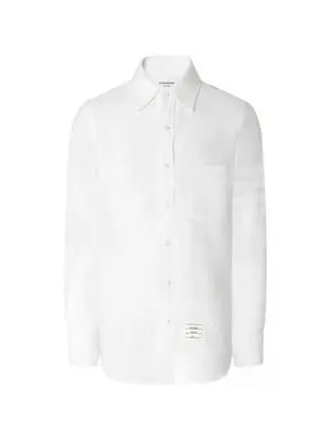 Thom Browne 4-bar Linen Shirt