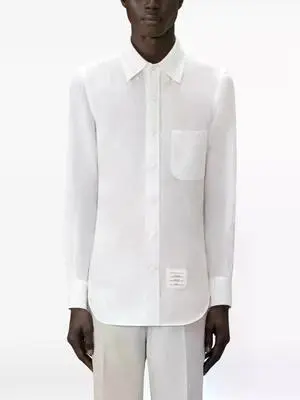 Thom Browne 4-bar Linen Shirt