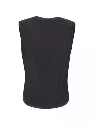 GRAN SASSO Lurex-knit Sleeveless Top