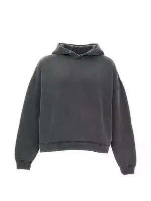 SUNFLOWER Boxy-cut Organic-cotton Hoodie - Grey