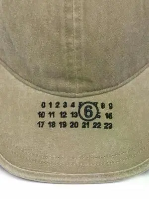 MAISON MARGIELA Logo-embroidered Distressed Baseball Cap