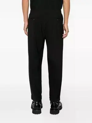 Neil Barrett Elasticated-waist Cotton Tapered Trousers