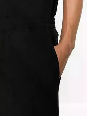 Neil Barrett Elasticated-waist Cotton Tapered Trousers