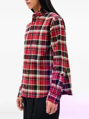 ANN DEMEULEMEESTER Check-print Shirt - Red