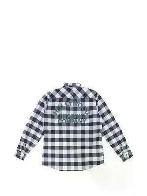 HTC LOS ANGELES Check-pattern Logo-print Shirt