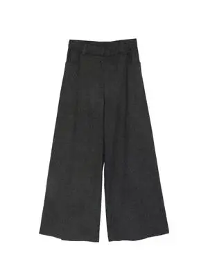 ALYSI Elasticated-waistband Palazzo Pants - Grey