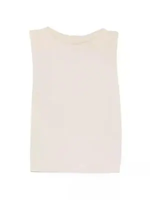 Liviana Conti Sleeveless Fine Knit Top