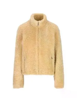 Miu Miu Shearling Zip-up Jacket