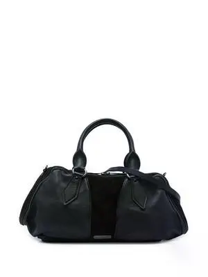 Burberry 2000-2017 Grained Calfskin And Suede Satchel