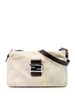 Fendi Zucca Canvas Shoulder Bag