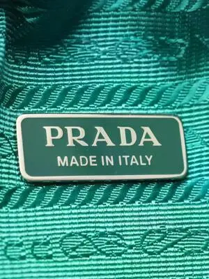 Prada 2022 Nappa Padded Signaux Triangle Satchel