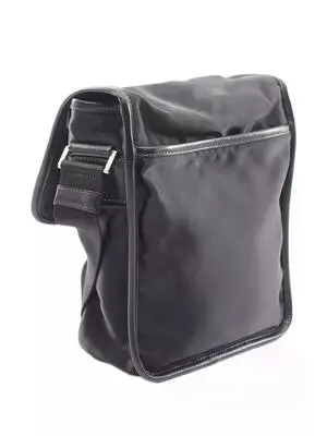 Prada Saffiano Trimmed Tessuto Messenger Bag