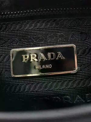 Prada Saffiano Trimmed Tessuto Messenger Bag
