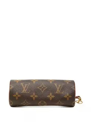 LOUIS VUITTON Monogram Papillon Pochette Handbag - Brown