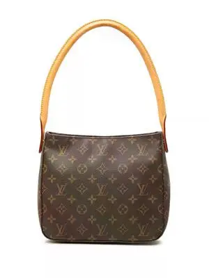 LOUIS VUITTON 2003 Monogram Looping Mm Shoulder Bag - Brown