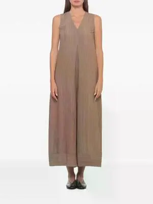EMME Emmonore Striped V-neck Jumpsuit
