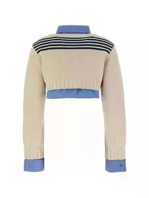 Balenciaga Striped Layered-effect Sweater