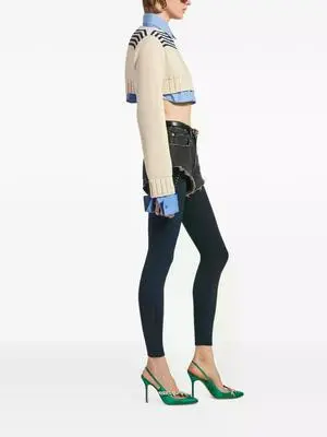 Balenciaga Striped Layered Effect Sweater - Neutrals