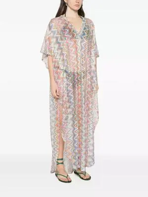 Missoni Zigzag-knit Maxi Kaftan Dress