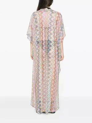 Missoni Zigzag-knit Maxi Kaftan Dress