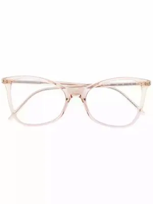 Saint Laurent Square Eyeglass Frames - Neutrals