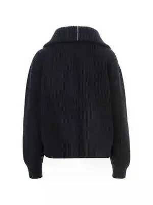Malo Ribbed-knit Half-zip Sweater - Blue