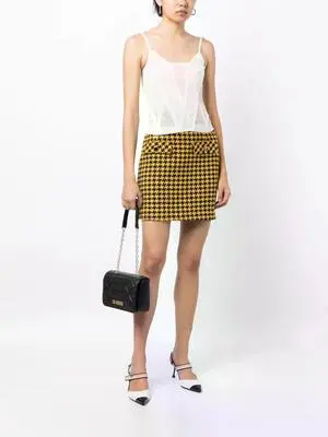 Moschino Kaleidoscope Quilted Leather Shoulder Bag